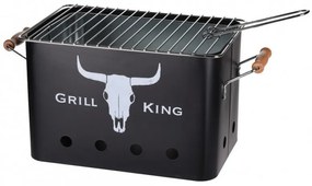 PROGARDEN Gril přenosný piknikový GRILL KING černá KO-C80901060