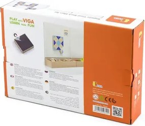 VIGA Dřevěné magnetické tangramy / 40 dílků / od 3 let