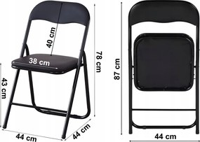 Cateringová židle skládací černá