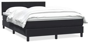 Box spring postel s matrací černá 160x210 cm samet 3316409