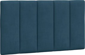 Postel s matrací Hanko modrá 90 x 190 cm samet 3208572