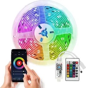 Solight WM57 Wifi Smart LED světelný pás / RGB / 5m / sada s adaptérem