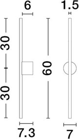Nástěnné LED svítidlo NOVA LUCE ADEN 10W 3000K 9081102