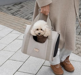 Muffin&Berry Cestovní taška pro psy Claire písková Velikost: S