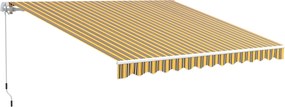 Markýza Sluneční stříška, 3,5 m x 2,5 m, žlutá + šedá