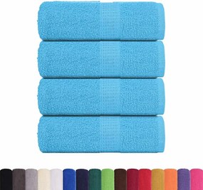Ručníky FROGN 4 ks tyrkysové 30x30 cm 360 g/m² 136969