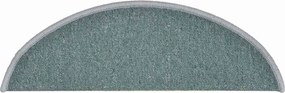 Schodové rohože 15 ks 56 x 17 x 3 cm mořsky modré půlkulaté 322362
