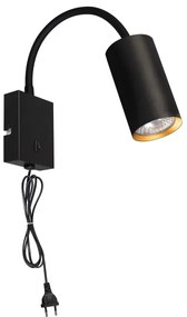 Brilagi - Flexibilní nástěnná lampa SELE 1xGU10/30W/230V černá/zlatá