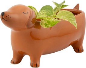 Keramický obal na květináč Sausage Dog – Sass &amp; Belle