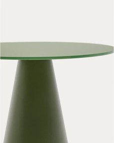 Kulatý odkládací stolek se skleněnou deskou ø 50 cm Wilshire – Kave Home