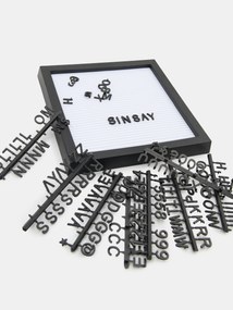 Sinsay - Tabule s vyměnitelnými písmeny - černá