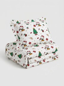 Sinsay - Sváteční povlečení s volány Hello Kitty - bílá
