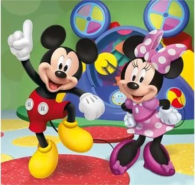 CLEMENTONI Puzzle Mickeyho klubík / 3x 48 dílků / od 5 let