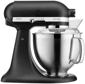 Kuchyňský robot kitchenaid artisan 5ksm185, černá litina, 4,8 l