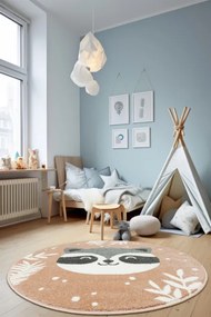 Dětský koberec Lima C884A růžový / krémový