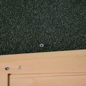 Outsunny zahradní kůlna na nářadí s policemi kůlna na nářadí zahradní kůlna z přírodního dřeva 75 x 56 x115 cm | Aosom