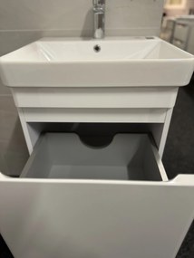 Lavedo Vivace White Air 50 koupelnová skříňka s umyvadlem, lesk
