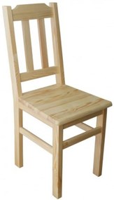 dřevěná jídelní židle z masivního dřeva borovice KRZ-O1 metdrew