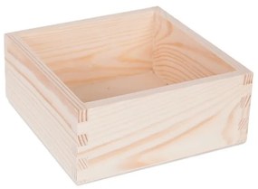 ČistéDřevo Dřevěný box 15 x 15 cm