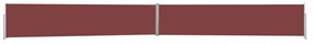 Zatahovací boční markýza 140x1200 cm Dekorhome Hnědá