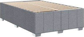 Box spring postel s matrací světle šedá 120x190 cm textil 3285456