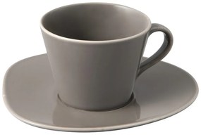 Šedý porcelánový šálek na kávu Villeroy &amp; Boch Like Organic, 270 ml
