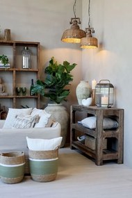 Hnědý dřevěný konzolový stůl regál Grimaud Unit - 120*40*80 cm