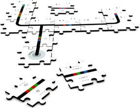 Dřevěné puzzle pro Ozobot - Starter Set