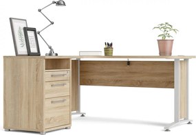 FALCO Psací stůl Office 80400/44 dub sonoma/bílá