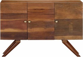 Příborník hnědý 100 x 30 x 75 cm masivní recyklované dřevo 246674