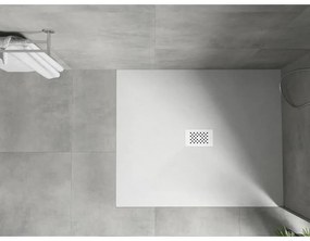 Mexen Hugo, obdélníková sprchová vanička SMC 120 x 100 cm, bílá, bílá krytka, 42101012-W