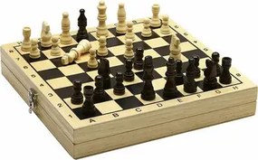 Jeujura  Dřevěné šachy a dáma v boxu / od 3 let