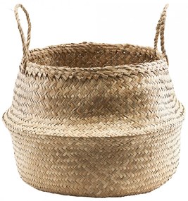 Úložný koš z mořské trávy Tanger, přírodní barva, proutí