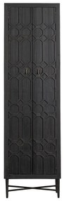 Černá šatní skříň z recyklovaného dřeva 60x210 cm Bequest – BePureHome