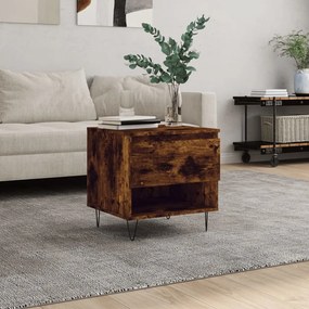vidaXL Konferenční stolek 50 x 46 x 50 cm kompozitní dřevo [830918] Barva: bílá s vysokým leskem