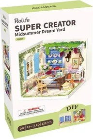 RoboTime 3D dřevěná skládačka miniatura domečku Letní veranda