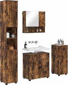 Sada koupelnového nábytku 4 ks Kouřový dub 61 x 35 x 64 cm 3392978