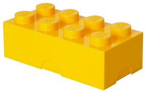 Žlutý plastový dětský úložný box 20x10x7 cm – LEGO®
