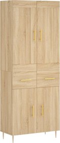 Skříň highboard dub sonoma 69,5 x 34 x 180 cm kompozitní dřevo 3199868