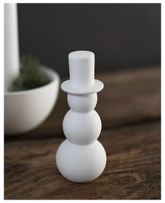 Keramická dekorace sněhulák Folke White 10 cm  Storefactory Scandinavia
