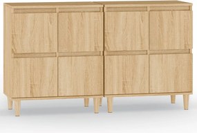 Příborníky 2 ks dub sonoma 60 x 35 x 70 cm kompozitní dřevo 3185754