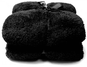 Deka Teddy 150 x 200 cm - černá