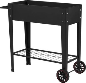 Parkside Vyvýšený záhon na kolečkách 93 x 41 x 81 cm 528624 antracit