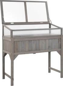 Vyvýšený záhon s pařeništěm 110 x 54 x 120 cm masivní jedle 316472