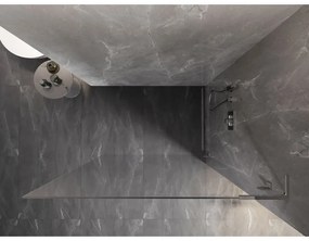 Mexen, Mexen Lunar L sprchová stěna pravá 90 x 200 cm, průhledná 8 mm, chrom - 830L-090-000-01-00-P