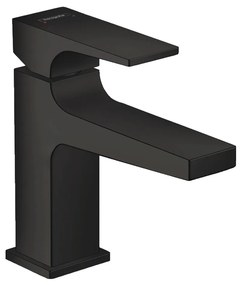 Hansgrohe Metropol, umyvadlová baterie 100 s výpustí Push-Open, černá matná, 32500670