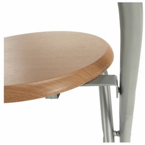 Barová židle, buk/aluminium, BOXER
