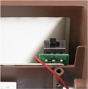 LA 1005157 SITRA L WL UP/DOWN venkovní LED nástěnné přisazené svítidlo rezavé CCT switch 3000/4000 K - BIG WHITE (SLV)