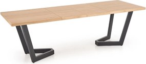 Jídelní rozkládací stůl Massive 2 160/250 cm dub přírodní/černý
