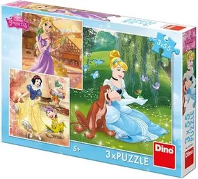 DINO Princezny: Volné odpoledne / 3x 55 dílků / od 5 let